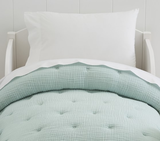 Cuddle Me Muslin Toddler Bedding | Pottery Barn Kids