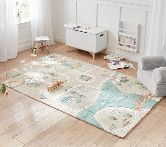 3-D Activity Town Play Rug | Pottery Barn Kids
