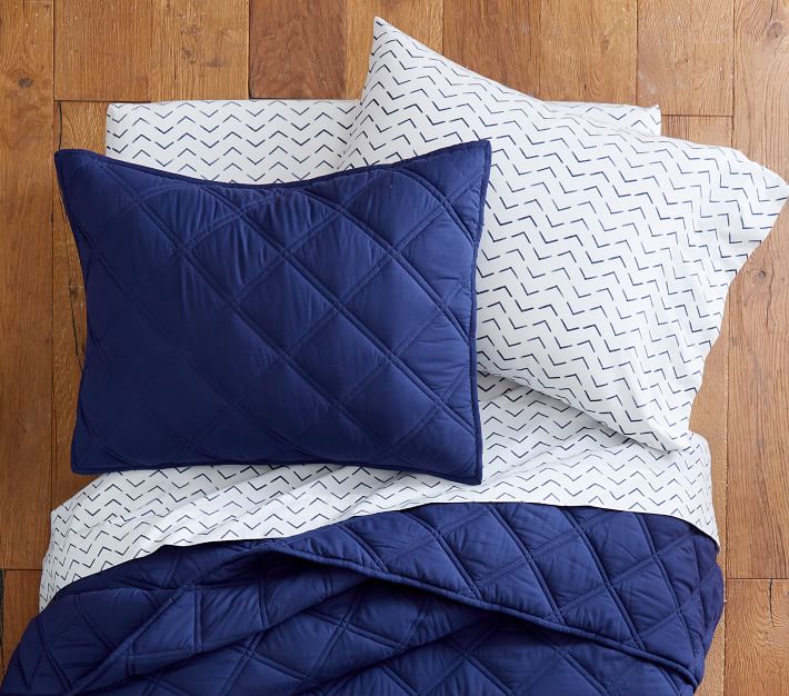 Recycled Microfiber Casual Essential Quilt & Shams | Pottery Barn Kids