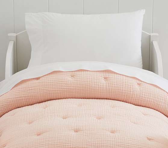 Cuddle Me Muslin Toddler Bedding | Pottery Barn Kids