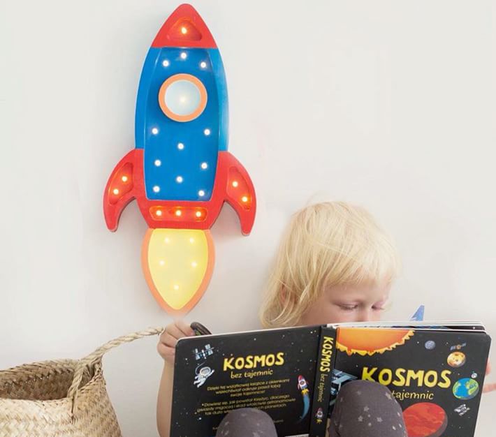 Little Lights Rocket Lamp | Pottery Barn Kids