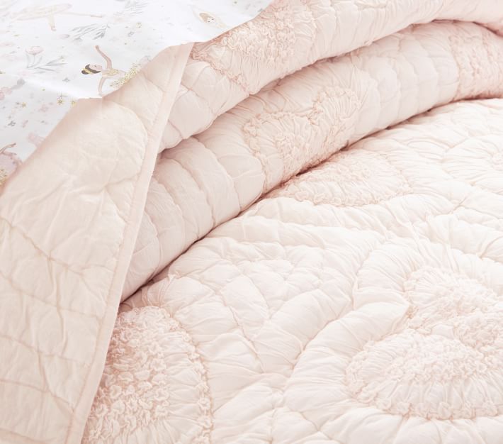 Ruched Heart Quilt & Shams | Pottery Barn Kids