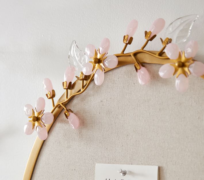 Grace Pink Flower Pinboard | Pottery Barn Kids