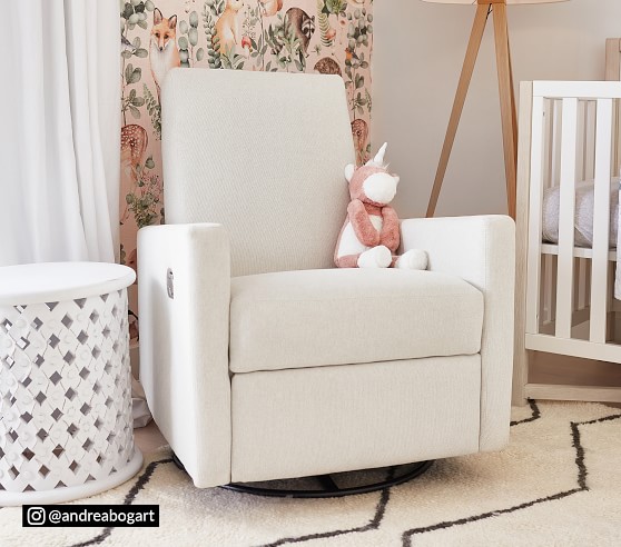 Phoenix Manual & Power Nursery Swivel Glider Recliner Chair | Pottery ...