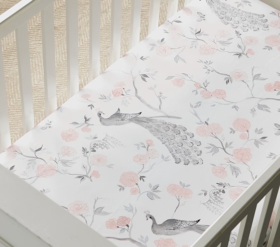 Demi Organic Crib Fitted Sheet | Pottery Barn Kids