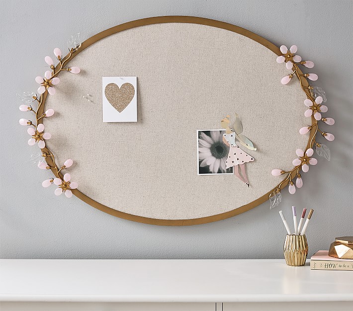 Grace Pink Flower Pinboard | Pottery Barn Kids