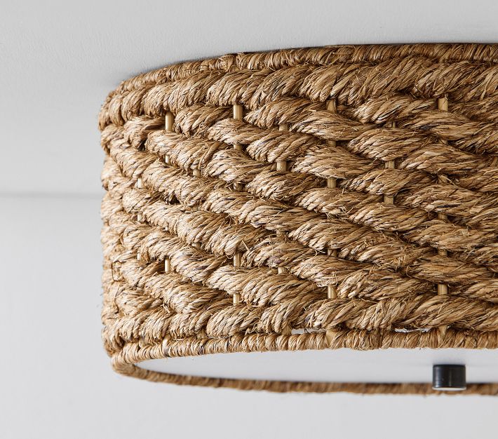 Rope Weave Semi-Flush Mount | Pottery Barn Kids