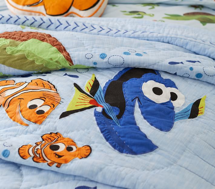 Disney and Pixar Finding Nemo Toddler Quilt | Pottery Barn Kids