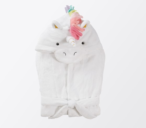Unicorn Rainbow Critter Kids Robe | Pottery Barn Kids