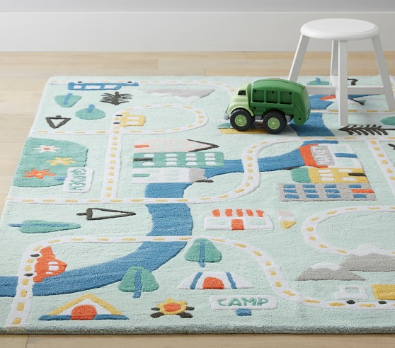 3D Activity Busy Town Play Rug | Pottery Barn Kids