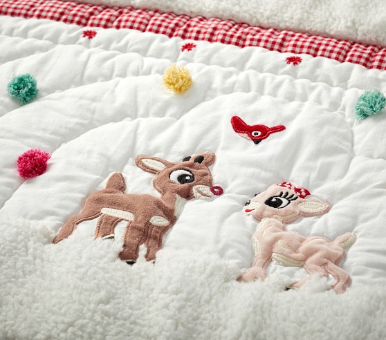 Rudolph® Baby Quilt | Pottery Barn Kids