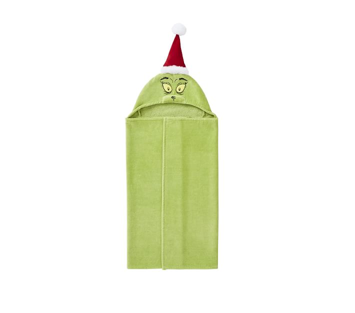 Dr. Seuss's The Grinch™ Baby Hooded Towel | Pottery Barn Kids
