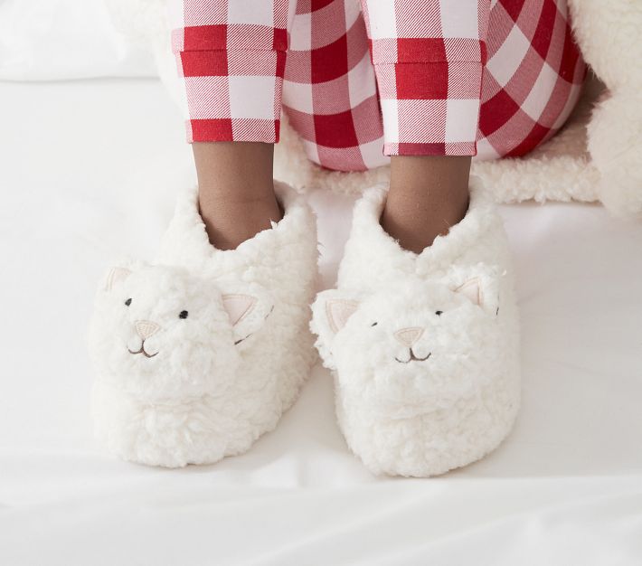 Kitty Critter Slippers | Pottery Barn Kids
