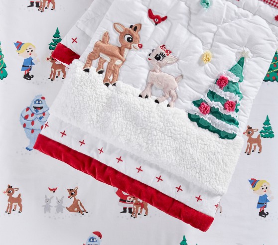 Rudolph® Baby Quilt | Pottery Barn Kids