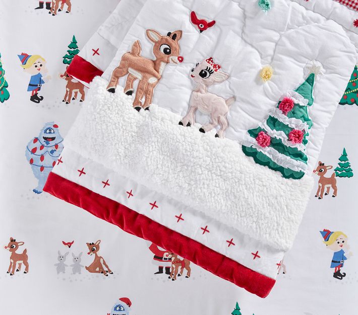 Rudolph® Baby Quilt | Pottery Barn Kids