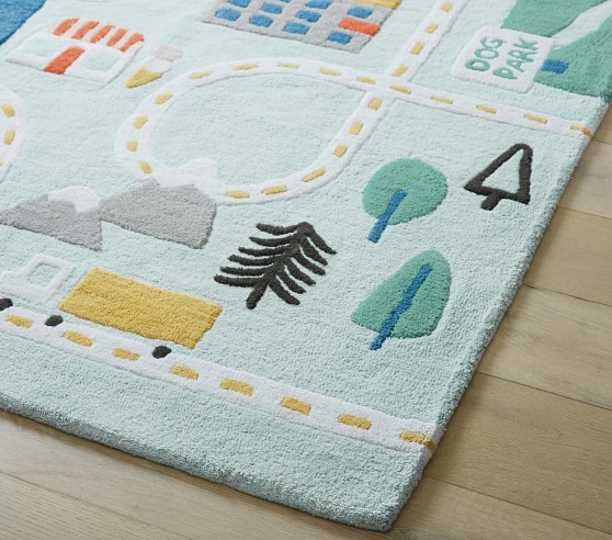 3D Activity Busy Town Play Rug | Pottery Barn Kids