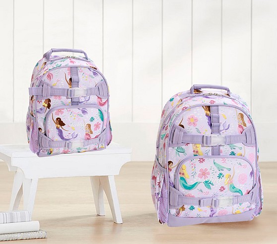 Mackenzie Lavender Mermaids Backpacks | Pottery Barn Kids