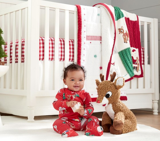 Rudolph® Baby Quilt | Pottery Barn Kids