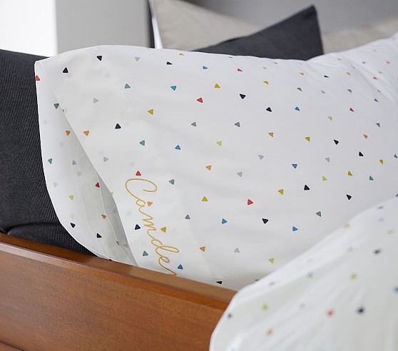 Triangle Organic Sheet Set & Pillowcases | Pottery Barn Kids