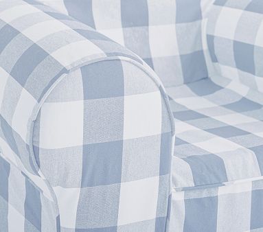 Kids Anywhere Chair®, Chambray Blue Buffalo Check Slipcover Only ...