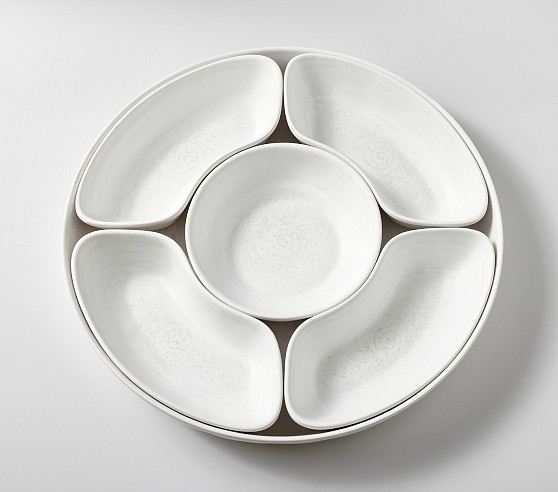Larkin Divided Snack Plate | Pottery Barn Kids