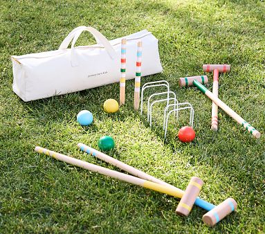 Rainbow Croquet Game Set | Pottery Barn Kids