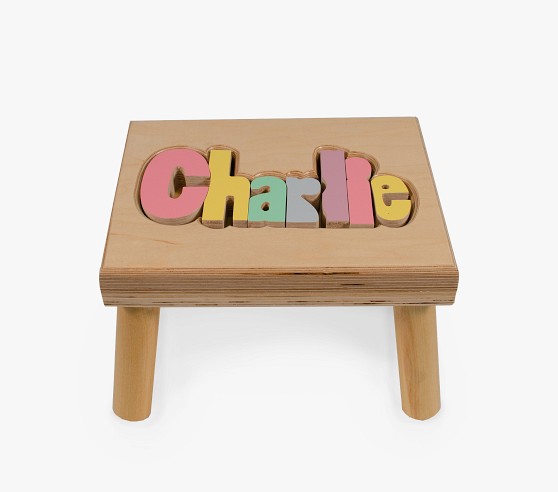 Name Puzzle Step Stool | Pottery Barn Kids