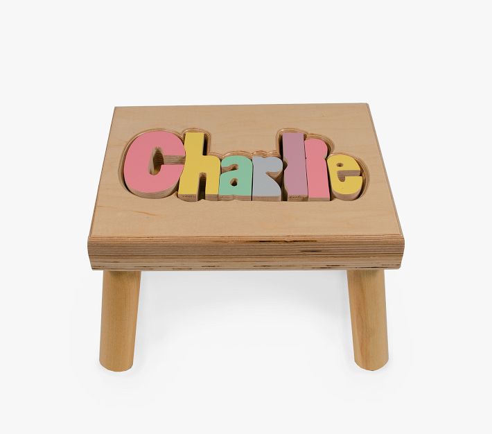 Name Puzzle Step Stool | Pottery Barn Kids