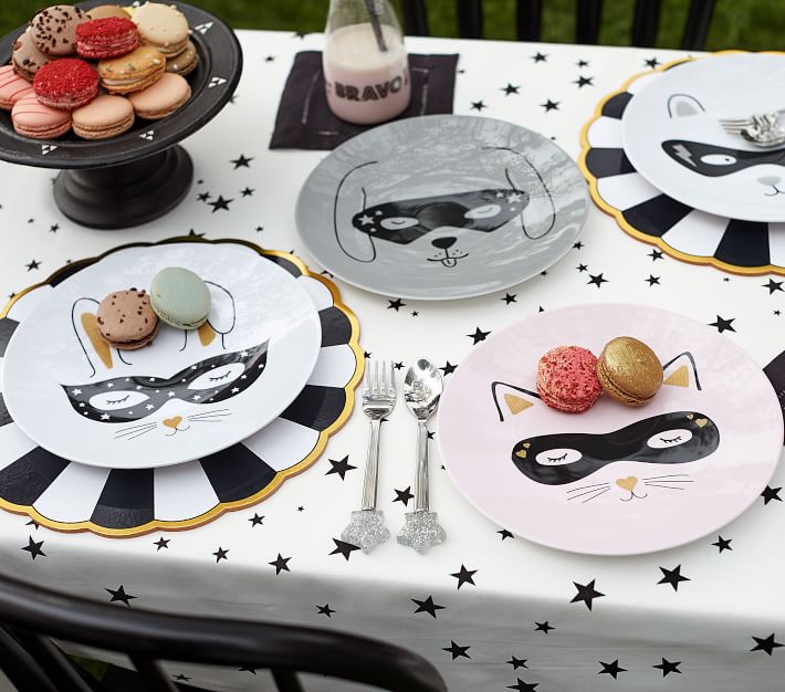The Emily & Meritt White Bunny Kids Plate | Pottery Barn Kids