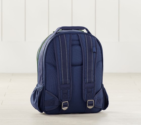 Fairfax Gray & Bright Rainbow Stripe Kids Backpack | Pottery Barn Kids