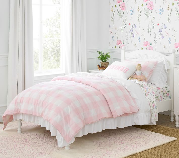 Laney Floral Organic Sheet Set & Pillowcases | Pottery Barn Kids