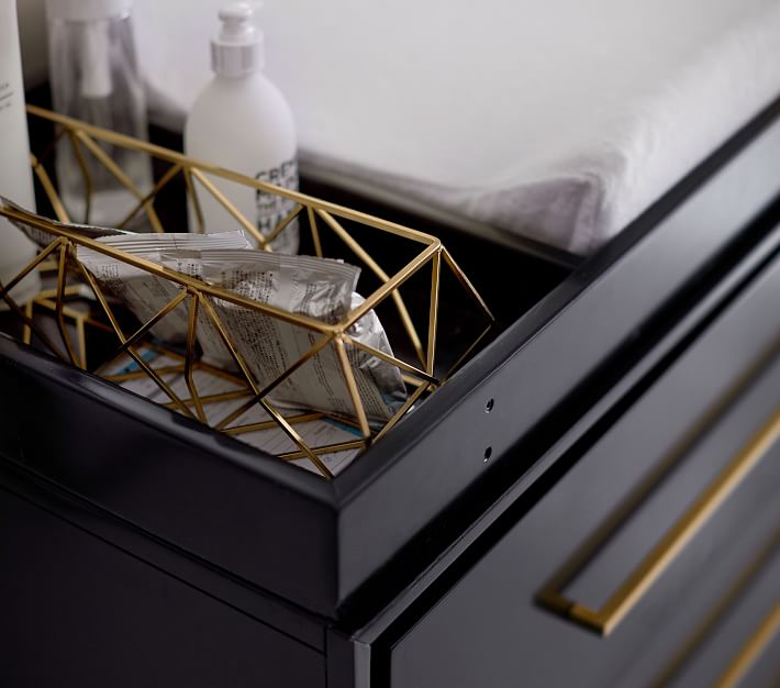 Metal Prism Modern Diaper Caddy | Pottery Barn Kids