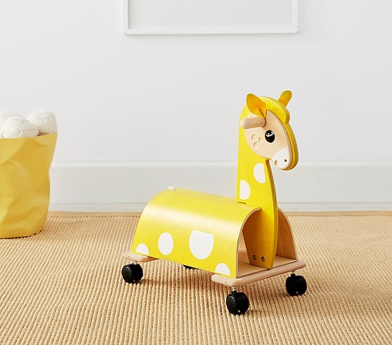 Giraffe Wood Ride-On Toy | Pottery Barn Kids