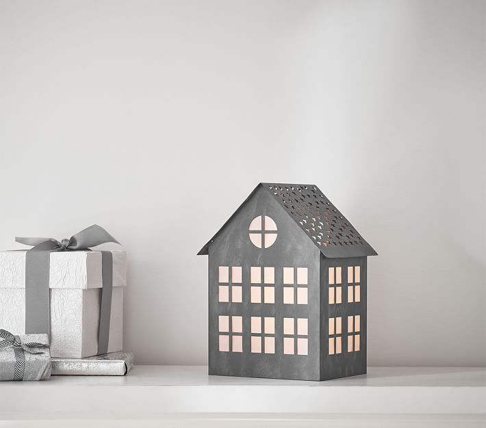 Zinc Light Up Houses | Christmas Decorations | Pottery Barn Kids