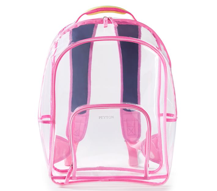 Pink Clear Kids' Backpack by Mark & Graham | Pottery Barn Kids