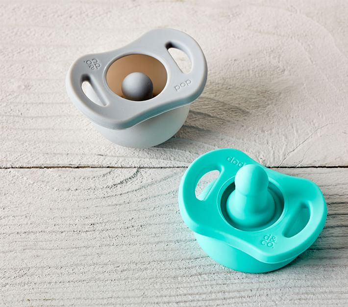 Doddle & Co. Pop Silicone Pacifier Twin Pack | Teething Toys | Pottery ...