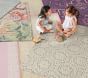 Neutral Audrey Floral Rug | Patterned Rugs | Pottery Barn Kids