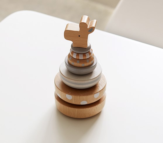 Metallic Giraffe Stacker | Modern Toys | Pottery Barn Kids