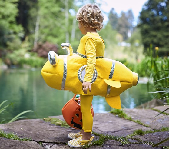 3D Yellow Submarine Kids Halloween Costume | Pottery Barn Kids