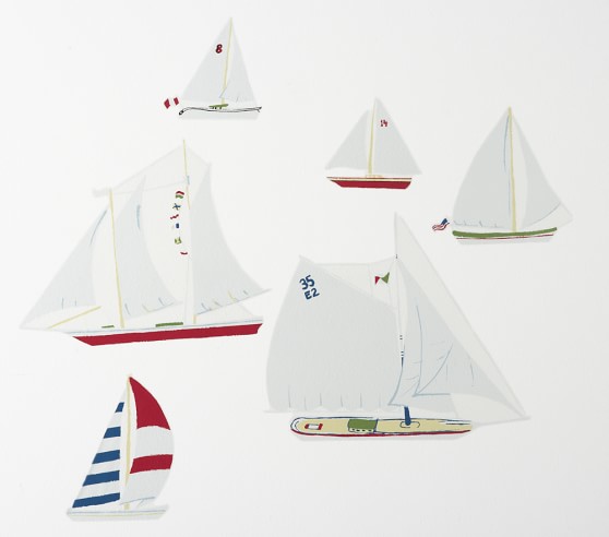 Sailboat Kids Wall Decals | Pottery Barn Kids