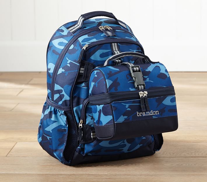 Mackenzie Navy Soccer Kids Backpacks | Pottery Barn Kids