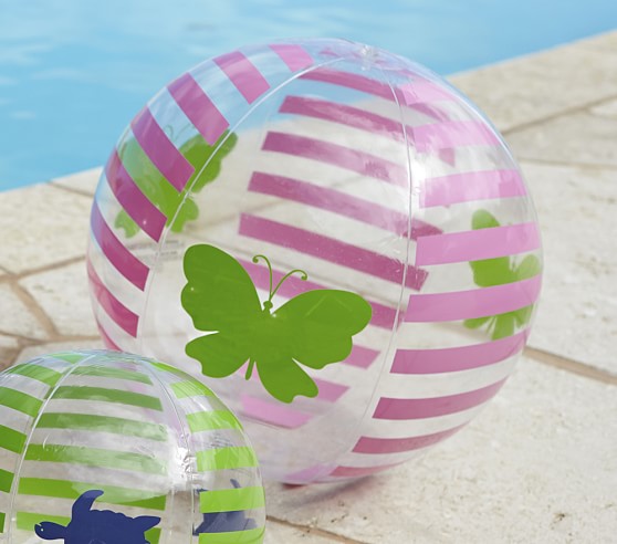 Pink Butterfly Beach Balls | Outdoor Toys | Pottery Barn Kids