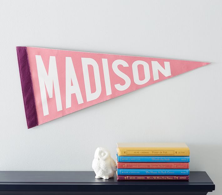 Personalized Pennant Flag | Kids Wall Decor | Pottery Barn Kids