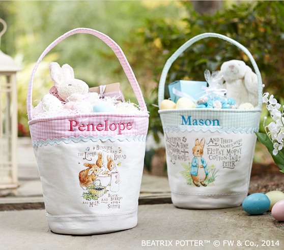 Pink Peter Rabbit Easter™ Basket | Pottery Barn Kids