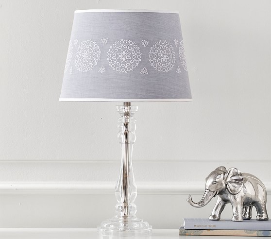 Chambray Eyelet Shade | Kids Lamp | Pottery Barn Kids