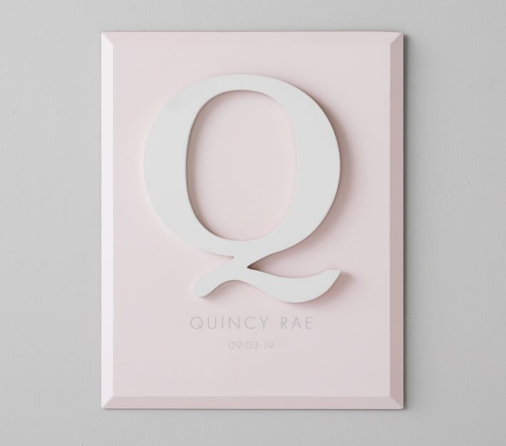 Personalized Initial Wood Plaque | Pottery Barn Kids