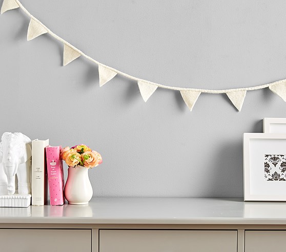 Felted Wool Bunting Garland | Kids Wall Decor | Pottery Barn Kids