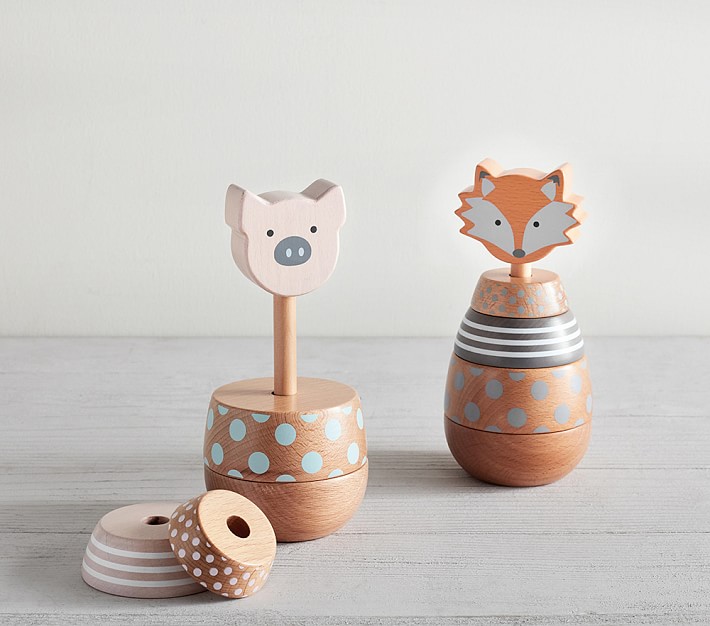 Woodland Baby Stackers | Baby Toy | Pottery Barn Kids