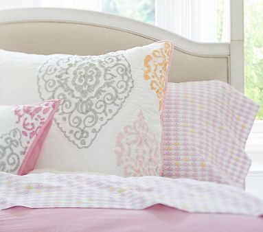 Cassandra Embroidered Metallic Kids' Comforter Set | Pottery Barn Kids