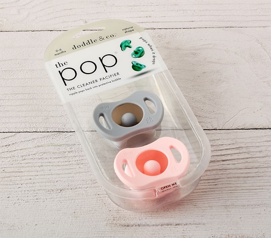 Doddle & Co. Pop Silicone Pacifier Twin Pack | Teething Toys | Pottery ...